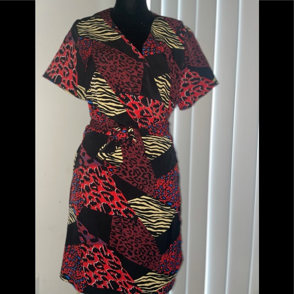 girls on film | Dresses | Multi Colored Wrap Dress Nwot | Poshmark